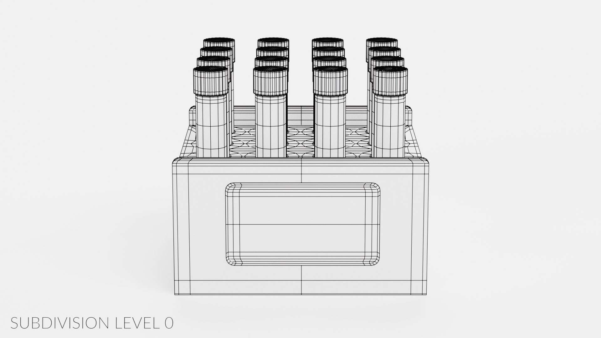3D Model Test Tubes Covid-19 Sign - TurboSquid 1523546