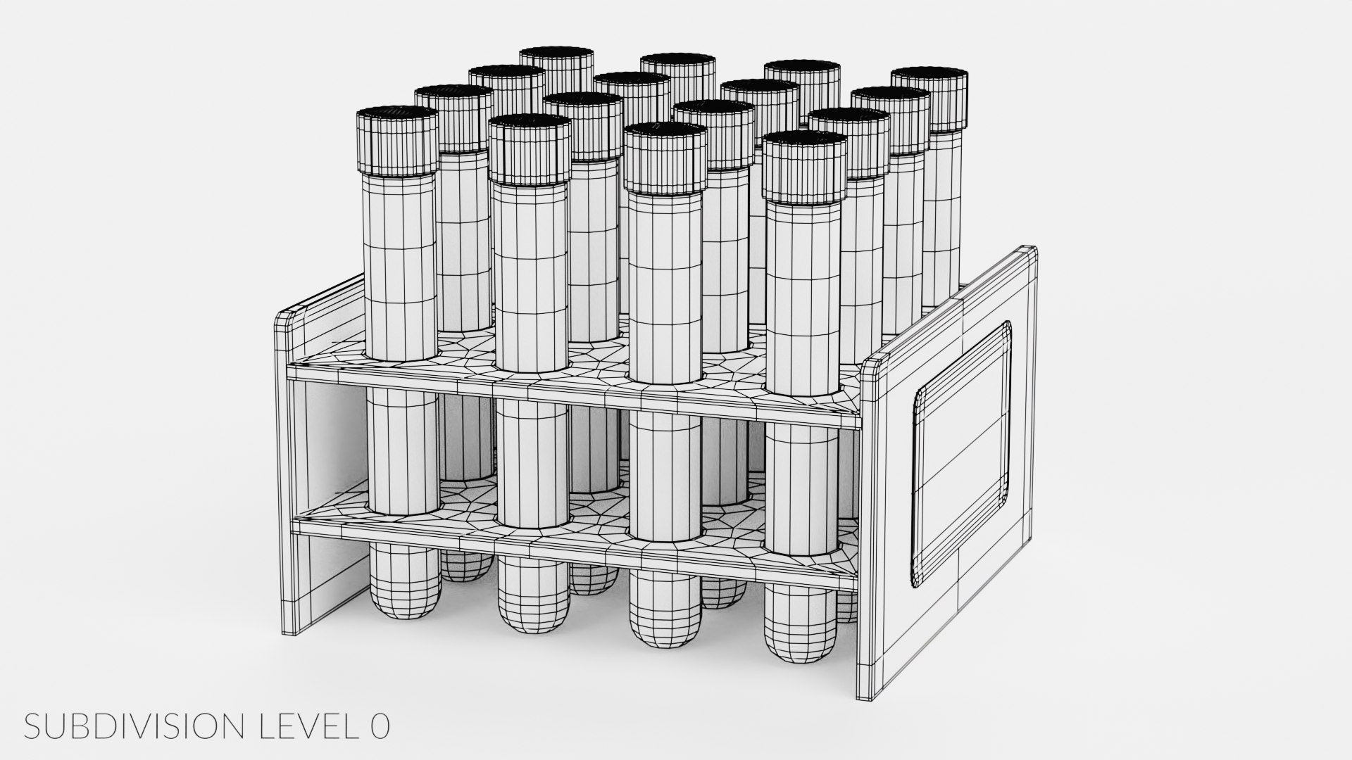 3D Model Test Tubes Covid-19 Sign - TurboSquid 1523546