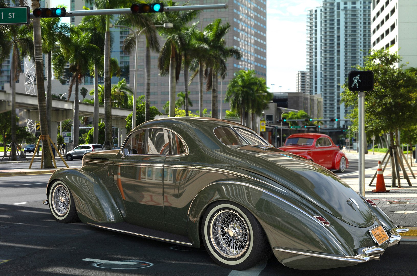 Ford 1940 Custom Deluxe 3D Model - TurboSquid 1974178