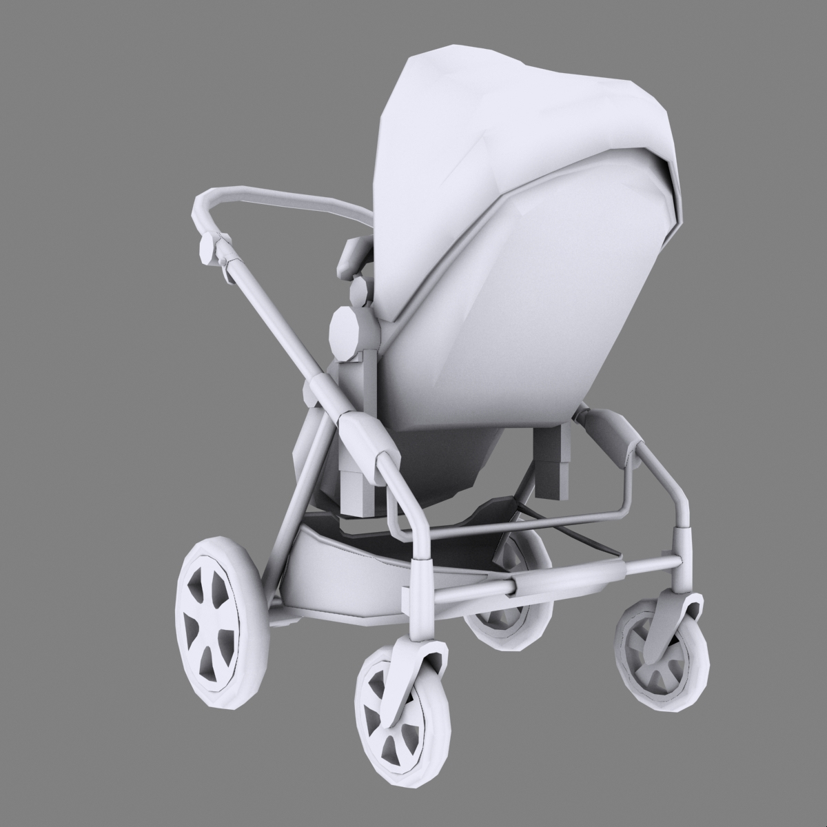 baby stroller 3d max
