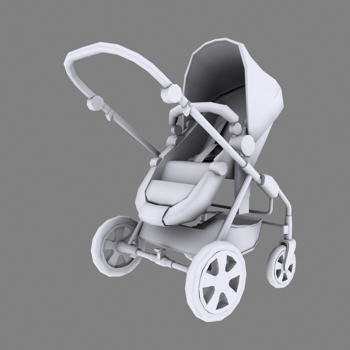 baby stroller 3d max