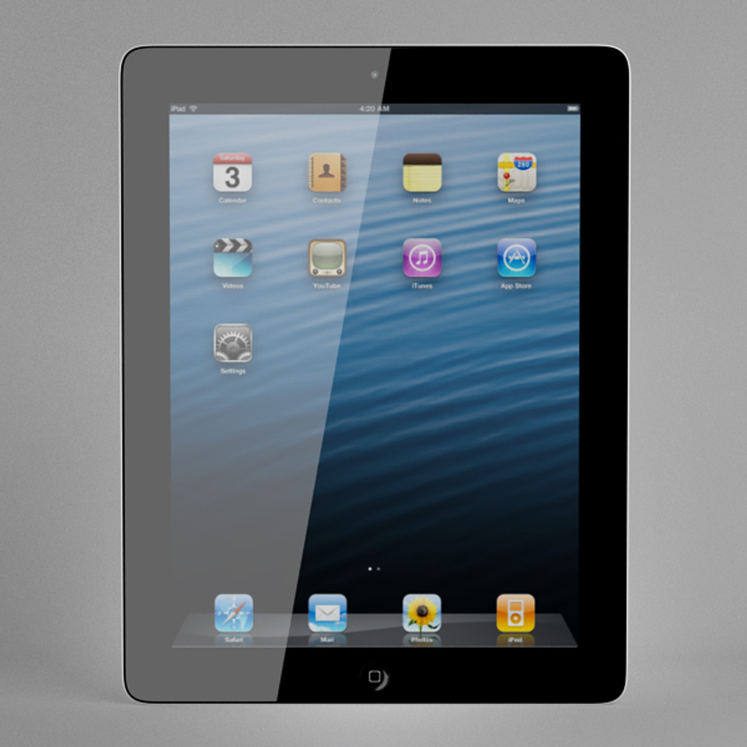 3d Apple New Ipad Retina Model