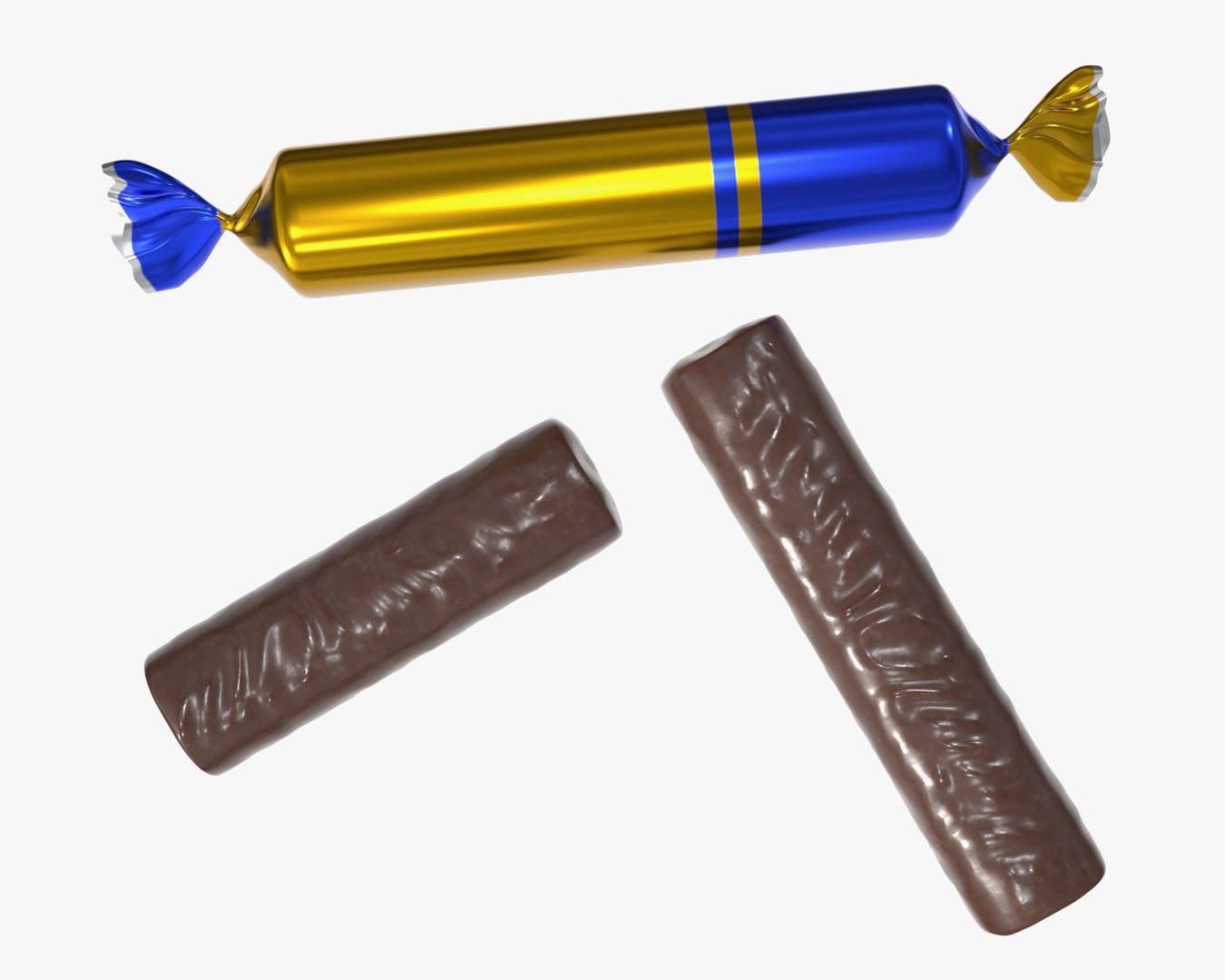3D chocolate candy wrap - TurboSquid 1433030
