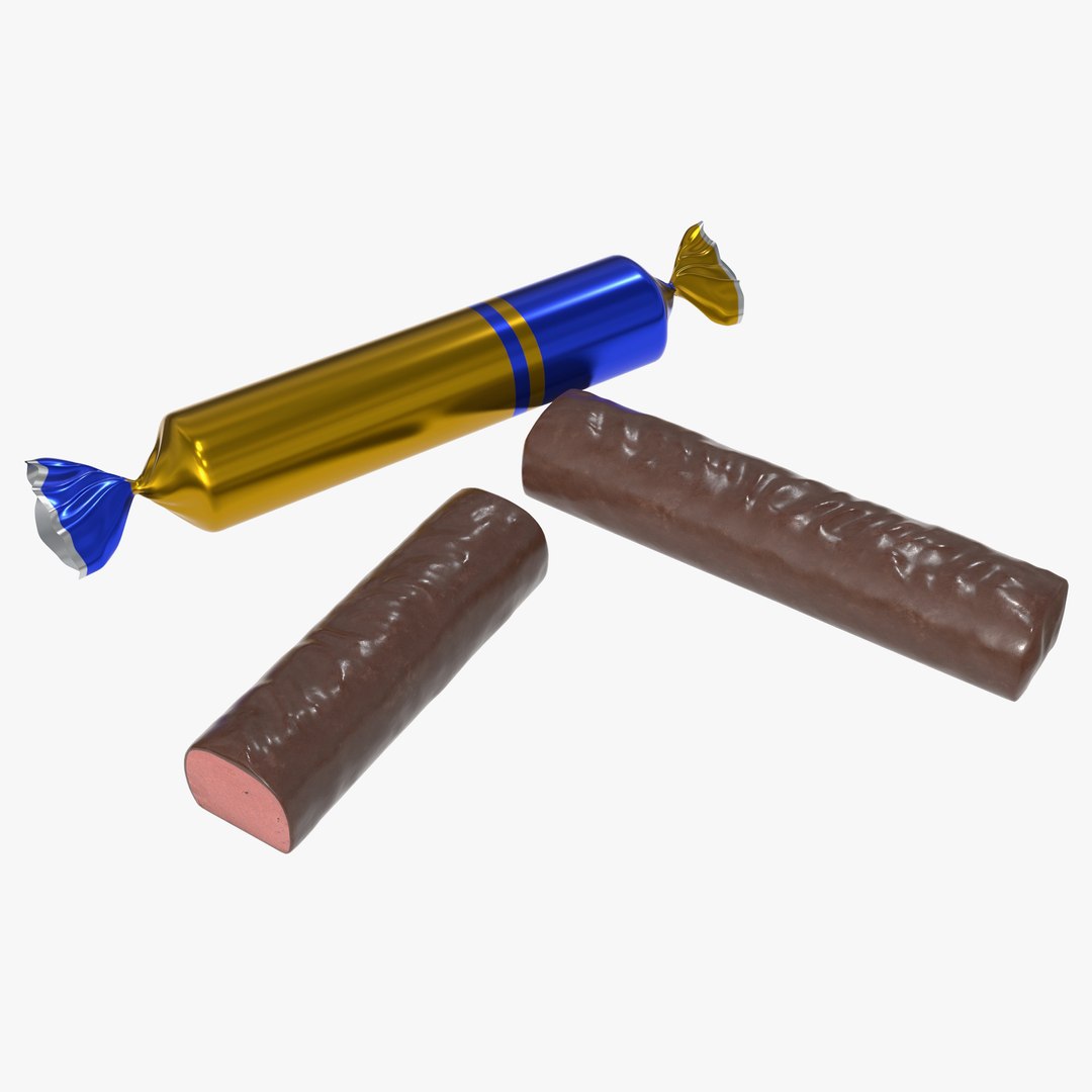 3D chocolate candy wrap - TurboSquid 1433030