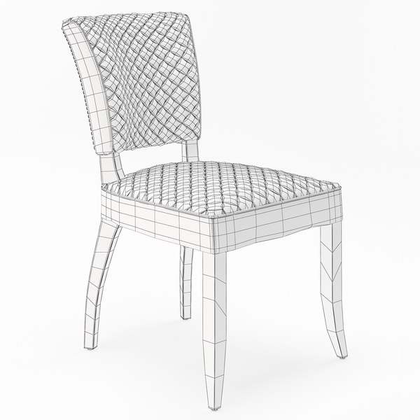 Chairs mimi quilted dining 3D model - TurboSquid 1419191