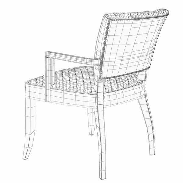 Chairs mimi quilted dining 3D model - TurboSquid 1419191