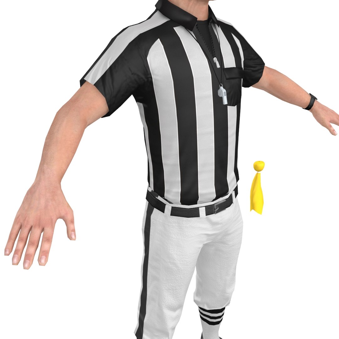Football referee 3D - TurboSquid 1299870