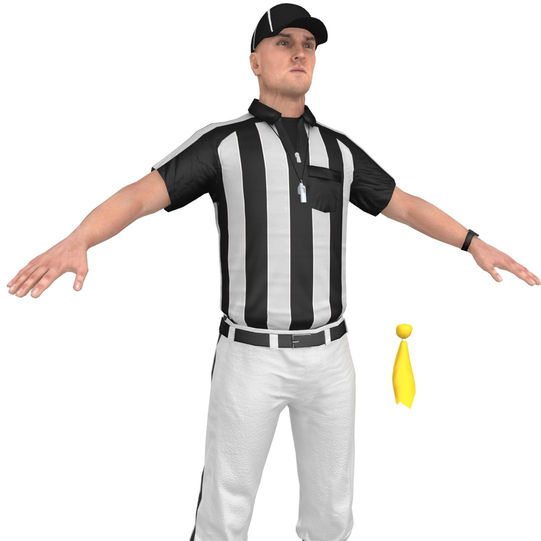 Football referee 3D - TurboSquid 1299870