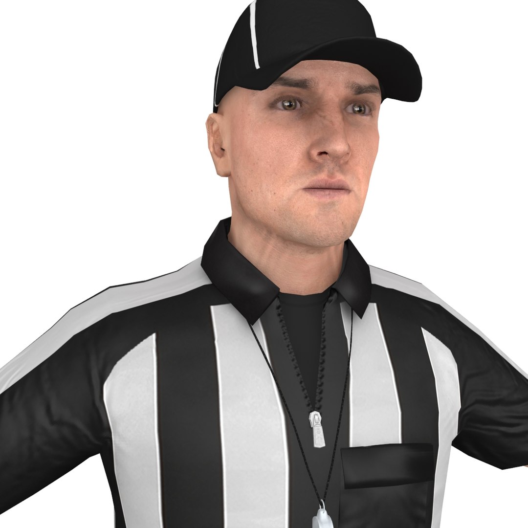 Football referee 3D - TurboSquid 1299870