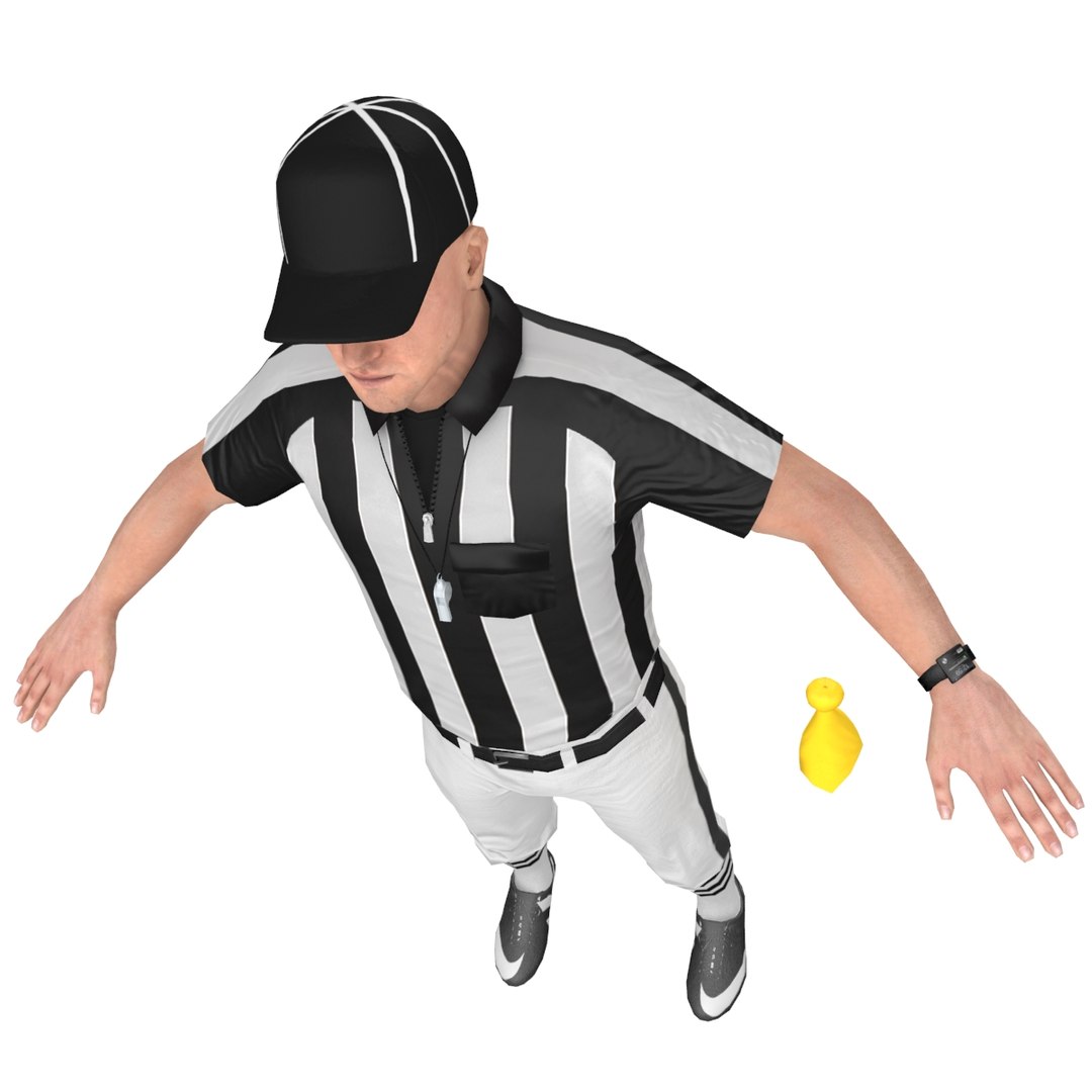 Football referee 3D - TurboSquid 1299870