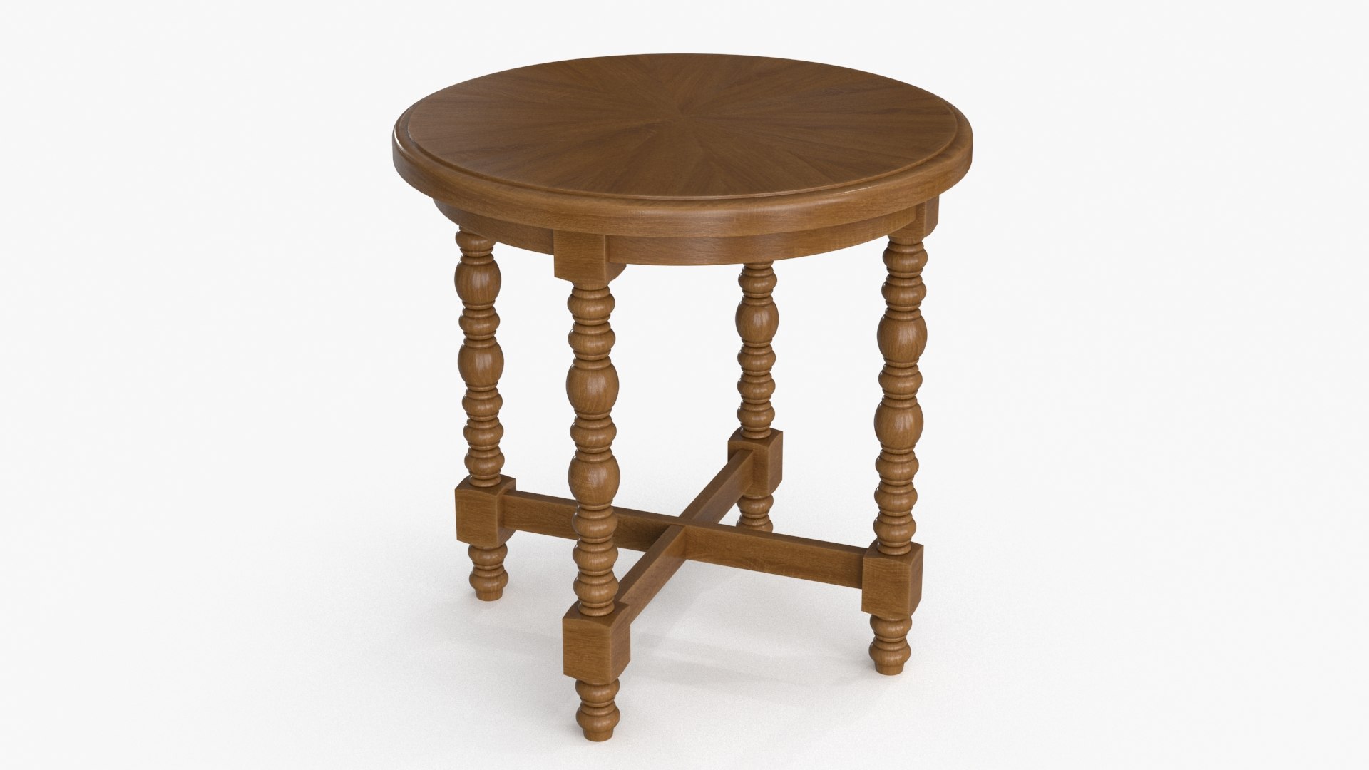 Wooden End Table 3D Model - TurboSquid 2218736