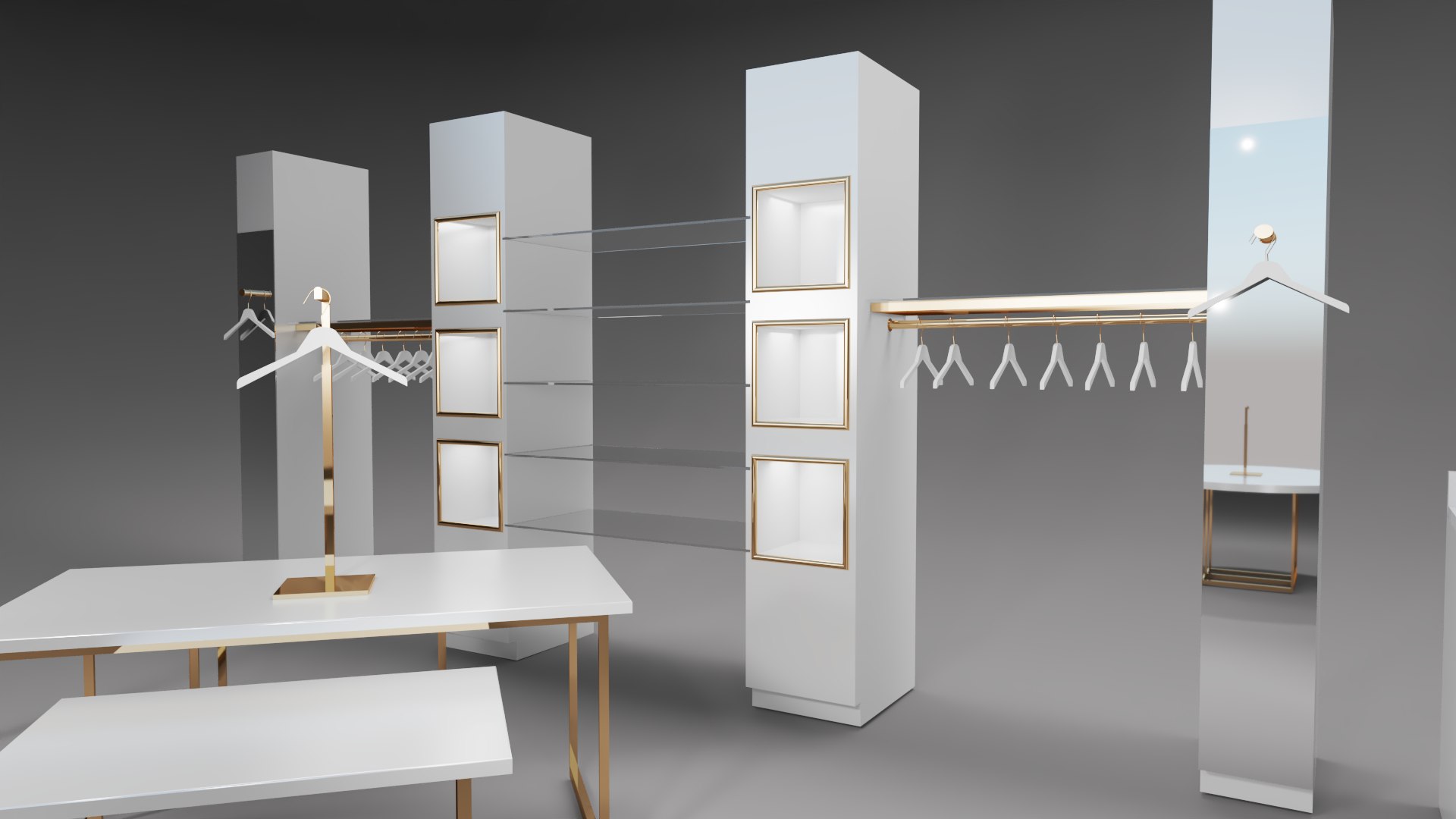 3D LADIES RETAIL STORE DISPLAY COLLECTION - TurboSquid 1818583