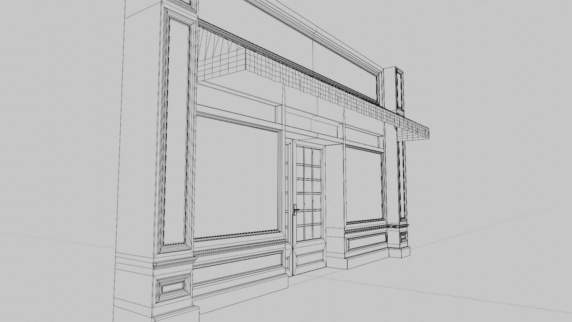 City Shop Front With 4k Pbr Textures Model - TurboSquid 1880373