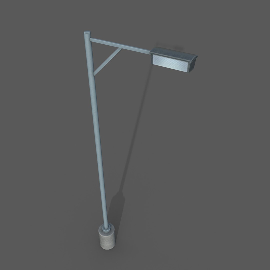 Retro Light Pole Game Ready 3D Model - TurboSquid 1936858