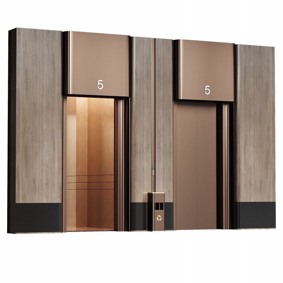 3D Elevator Lobby Design - TurboSquid 2311303