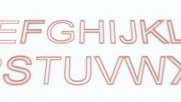 3D letters sweep model - TurboSquid 1676723