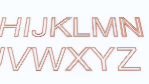 3D letters sweep model - TurboSquid 1676723