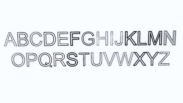 3D letters sweep model - TurboSquid 1676723