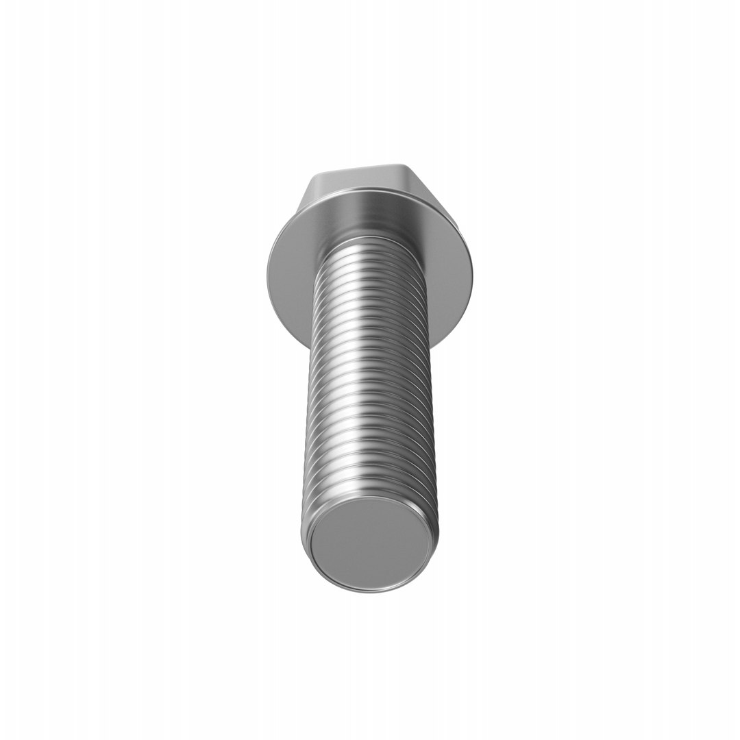 Silver Hex Head Bolt Model - TurboSquid 1928590