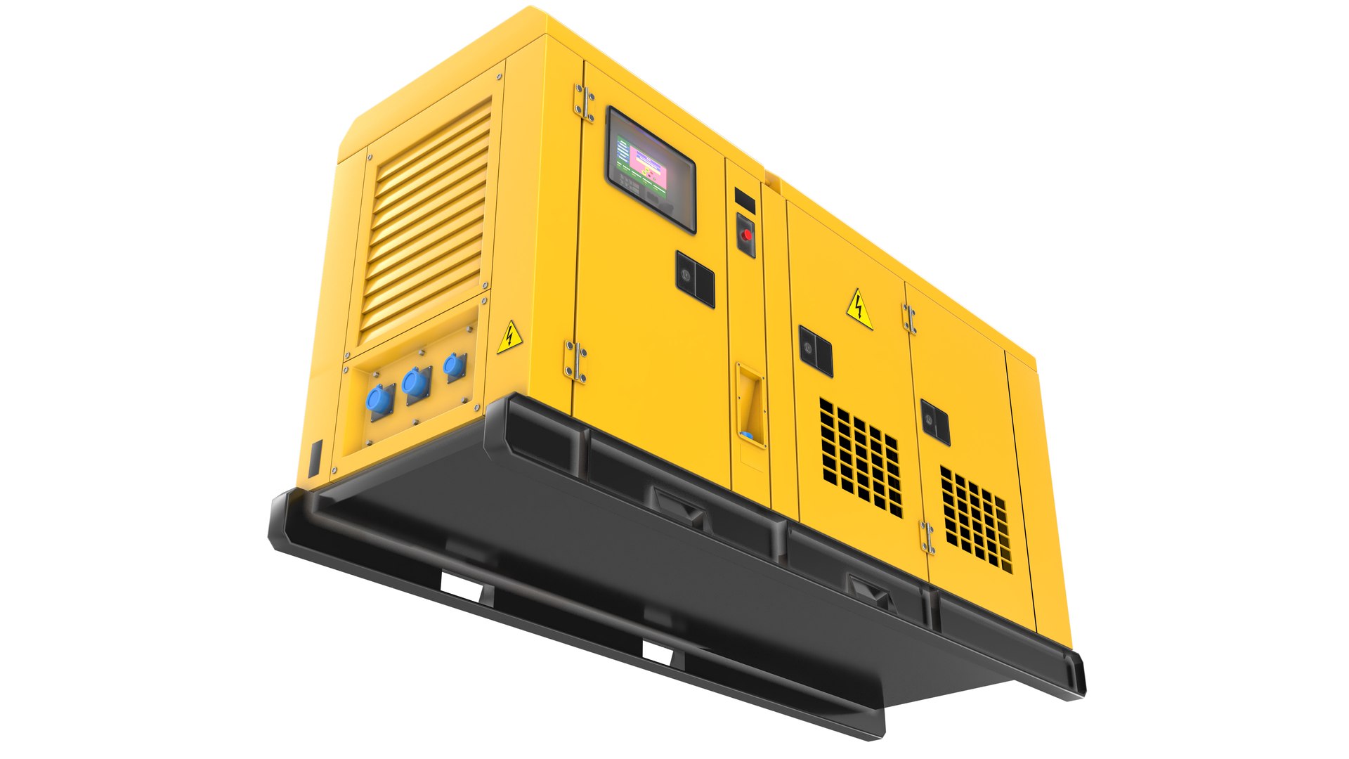 3D Industrial Power Diesel Generator Generic - TurboSquid 2237617