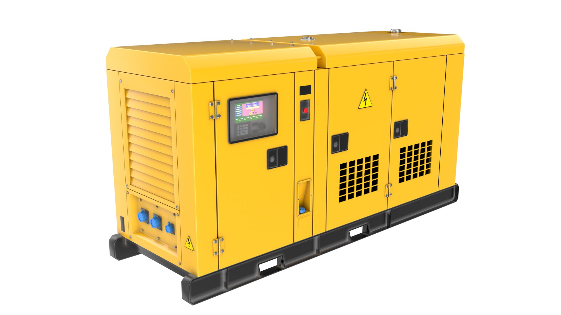 3D Industrial Power Diesel Generator Generic - TurboSquid 2237617