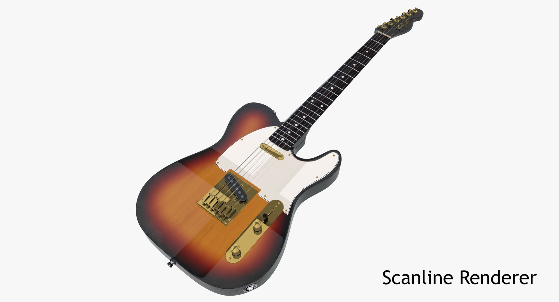 Fender Telecaster Model - TurboSquid 1194324