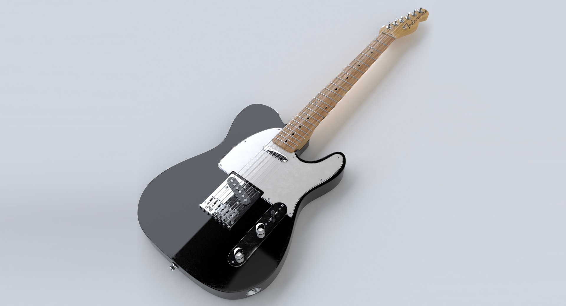 Fender telecaster model - TurboSquid 1194324