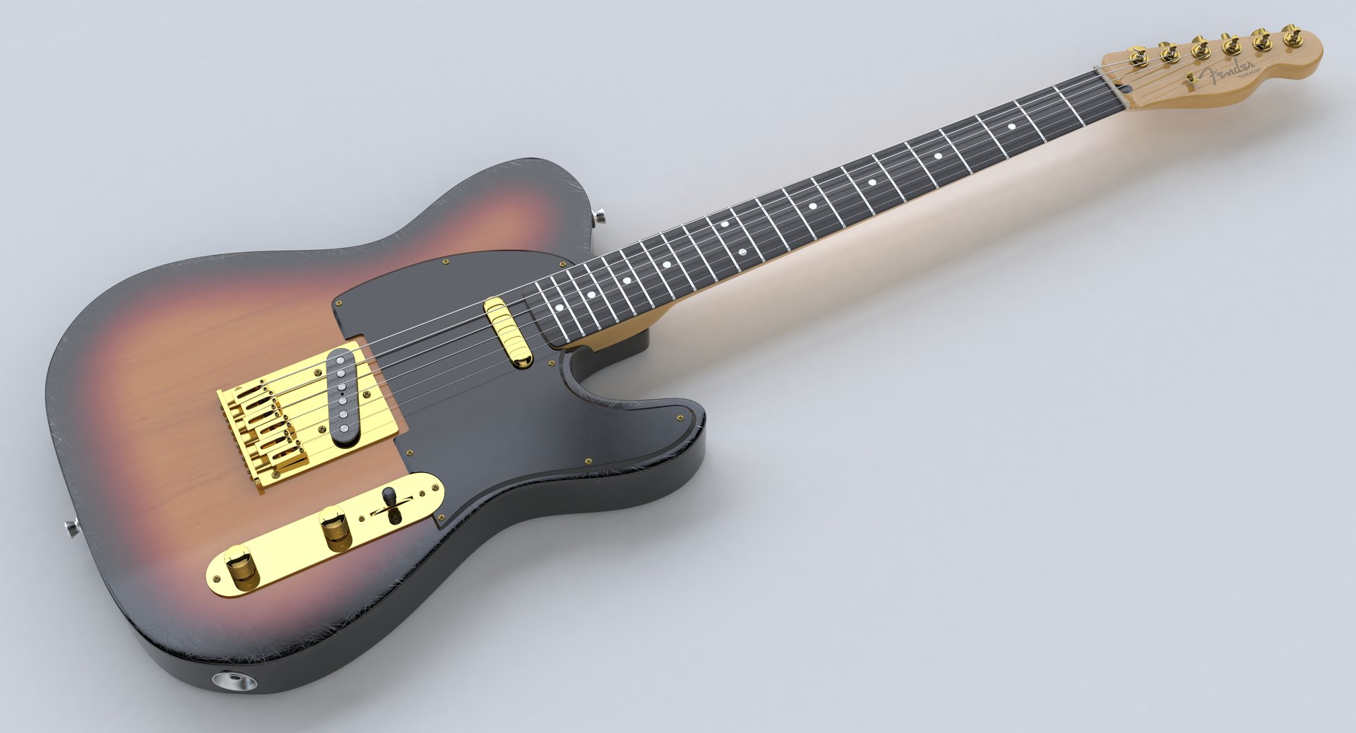 Fender Telecaster Model - TurboSquid 1194324