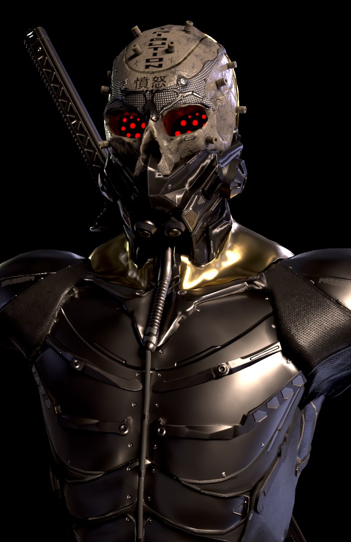 3D Cyber Ninja - TurboSquid 1971689