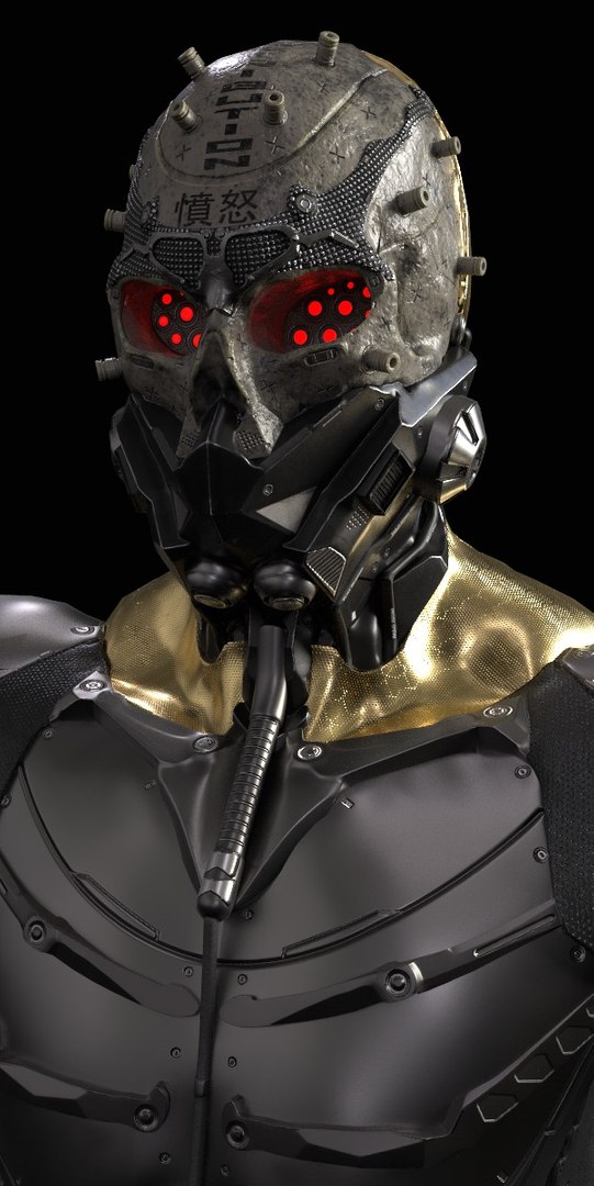 3D Cyber Ninja - TurboSquid 1971689