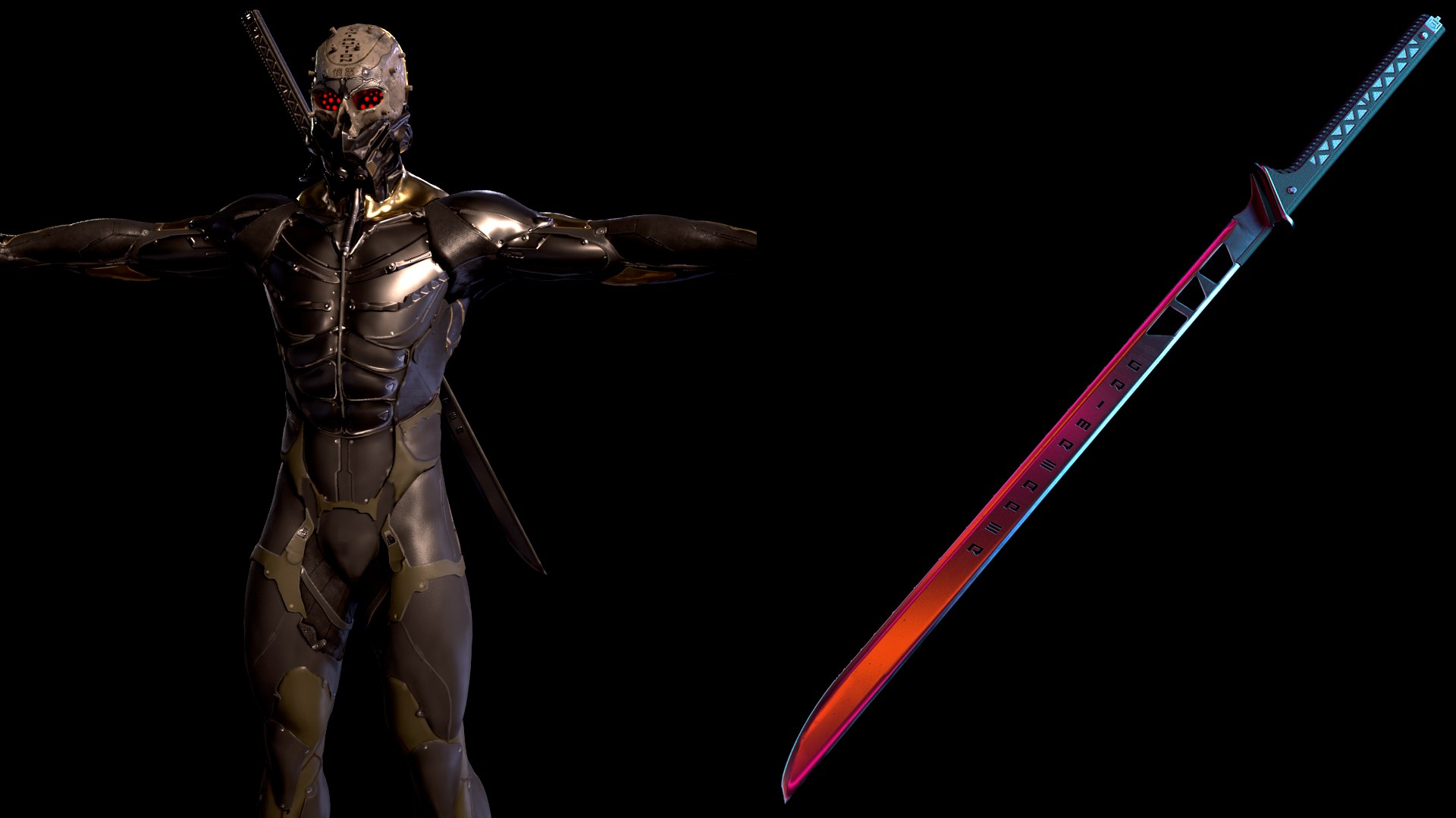 3D Cyber Ninja - TurboSquid 1971689
