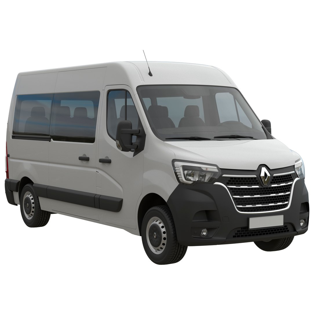 Renault Master 2020 Minibus L2H2 3D model - TurboSquid 1914890