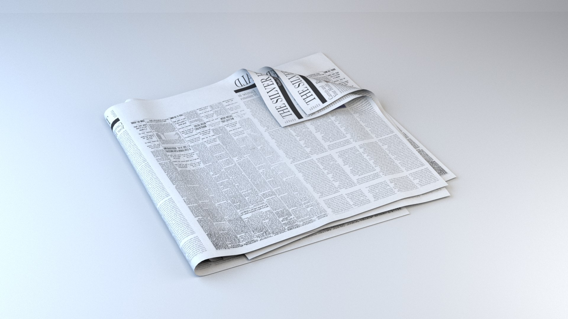 Paper Newspaper Fold 3D Model - TurboSquid 1581231