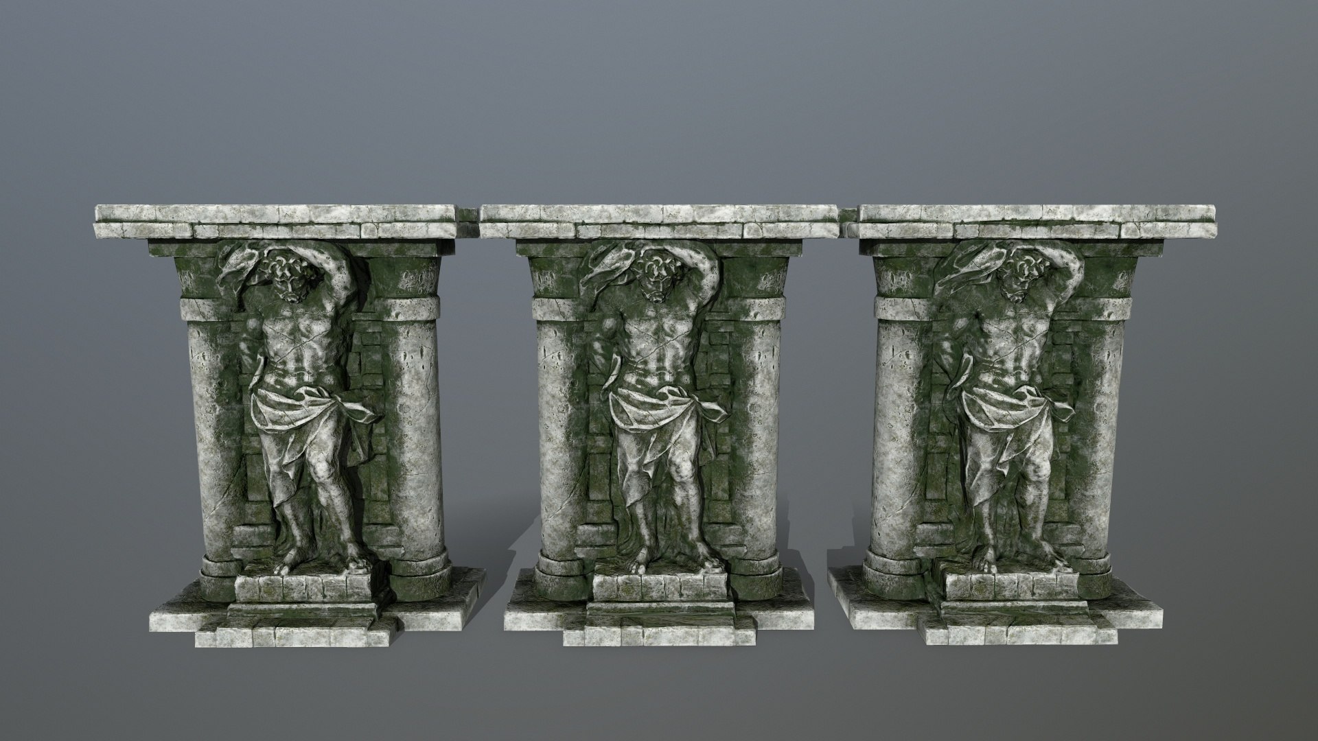 Statue Old 3D Model - TurboSquid 1579106