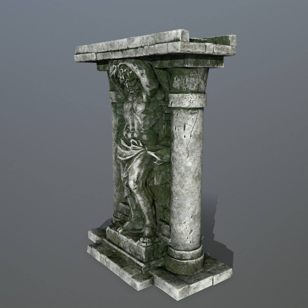 Statue Old 3D Model - TurboSquid 1579106