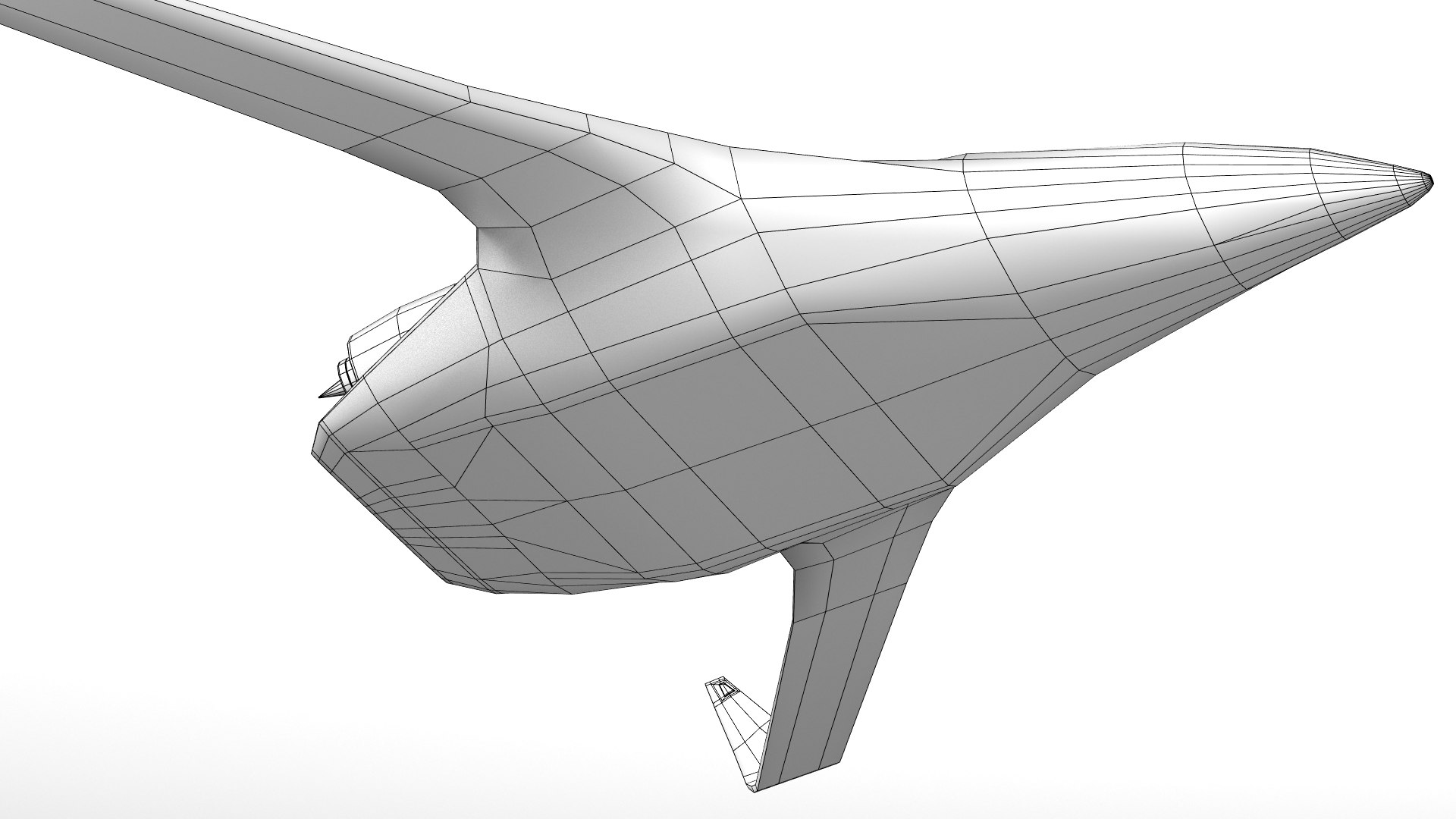 JetZero Blended Wing For Civilian 3D Model - TurboSquid 2213747