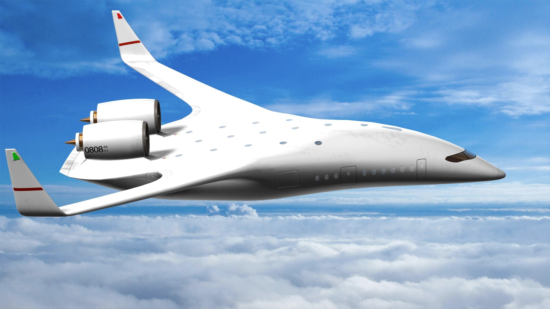 JetZero Blended Wing For Civilian 3D Model - TurboSquid 2213747