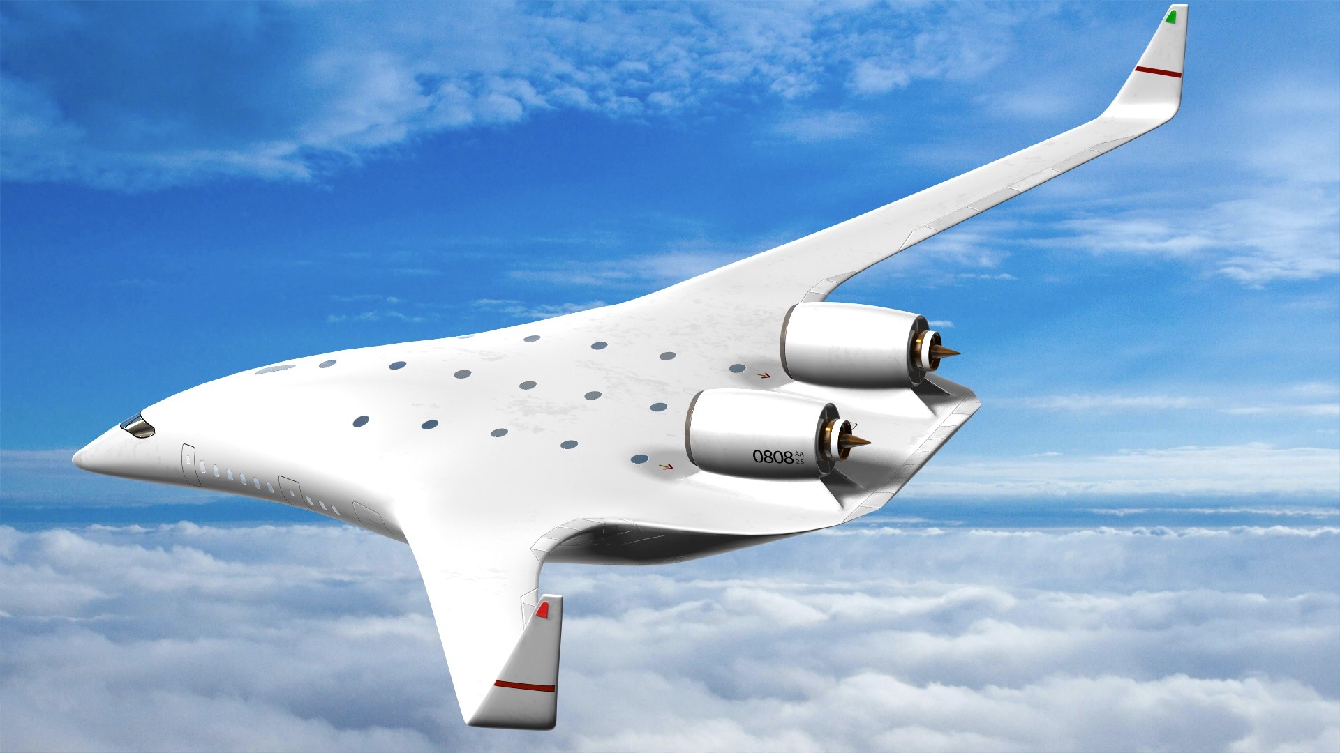 JetZero Blended Wing For Civilian 3D Model - TurboSquid 2213747