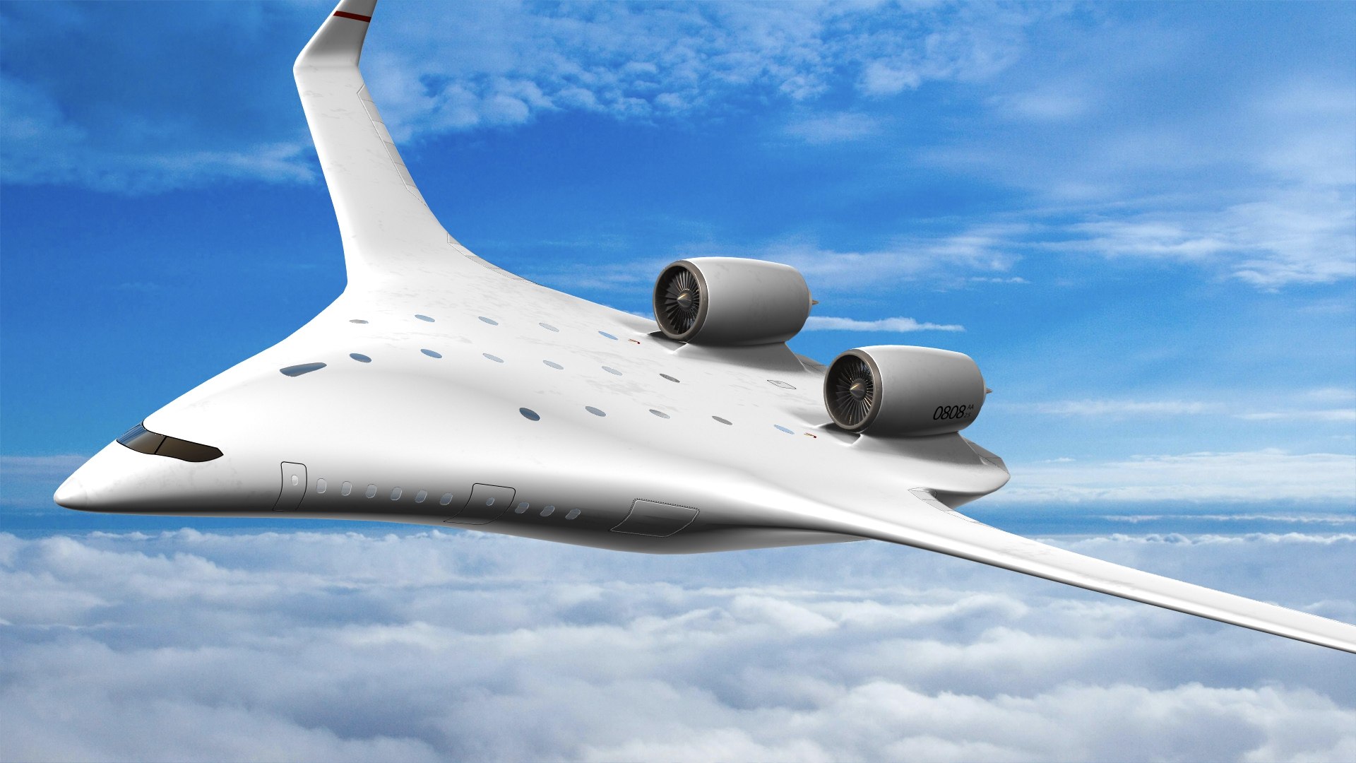 JetZero Blended Wing For Civilian 3D Model - TurboSquid 2213747