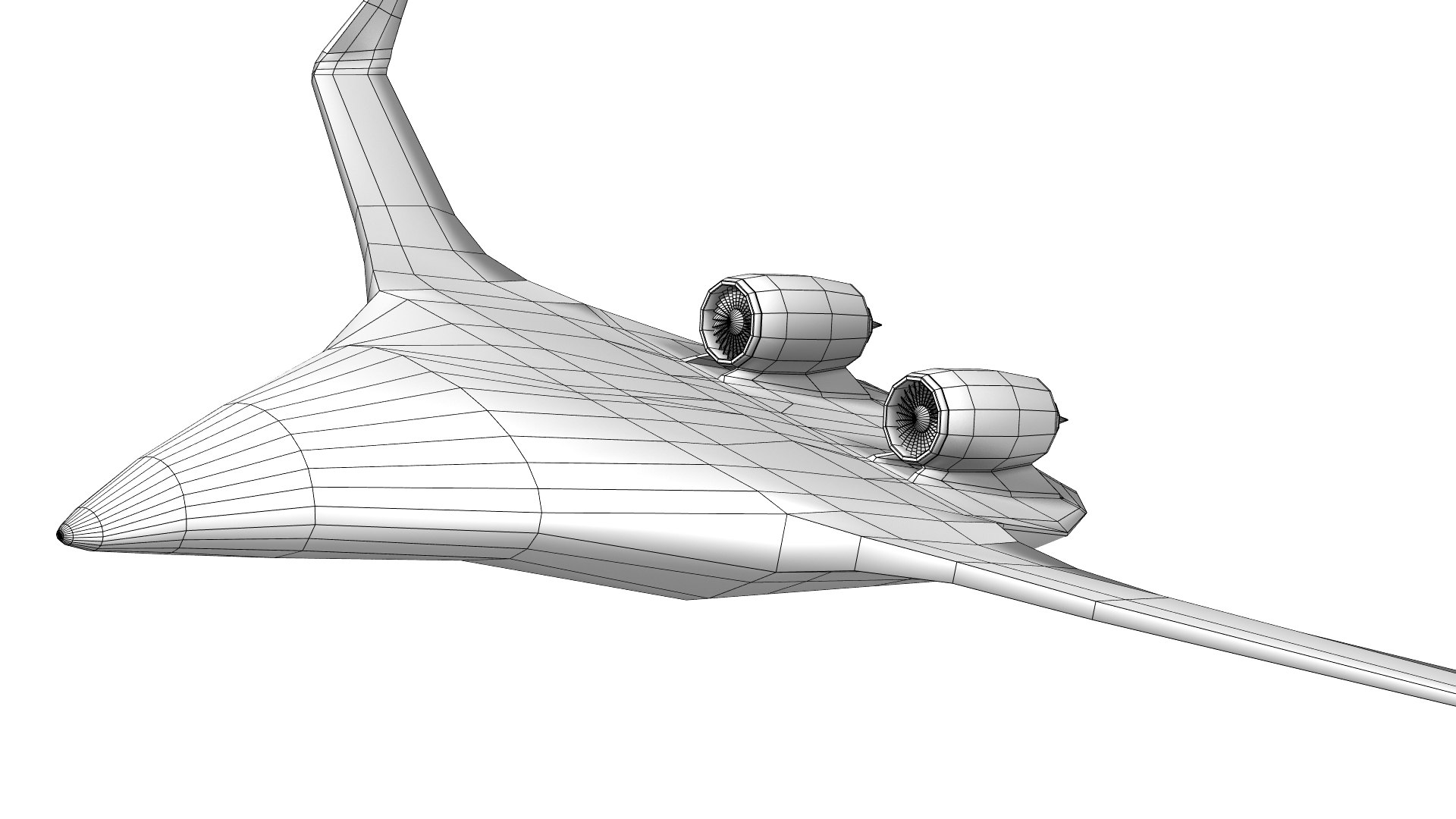 JetZero Blended Wing For Civilian 3D Model - TurboSquid 2213747