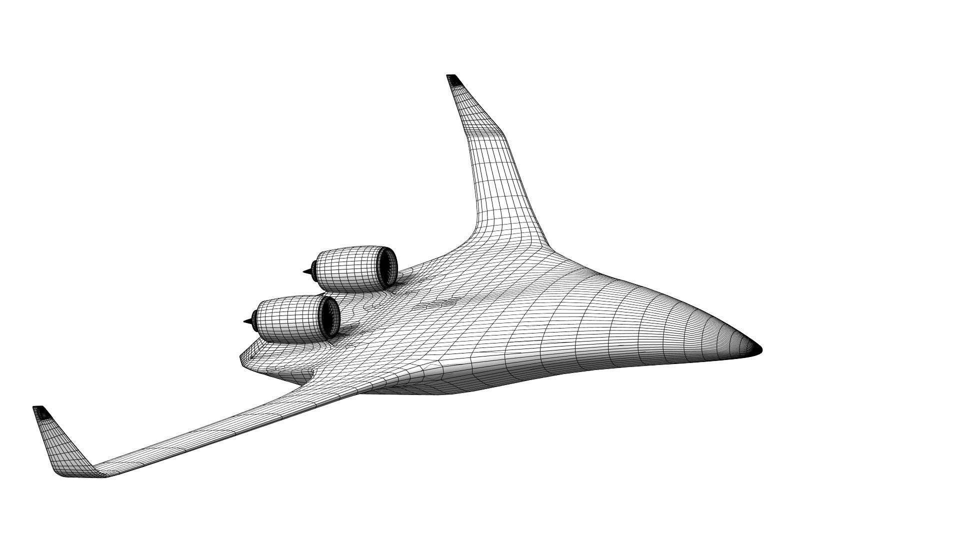 JetZero Blended Wing For Civilian 3D Model - TurboSquid 2213747