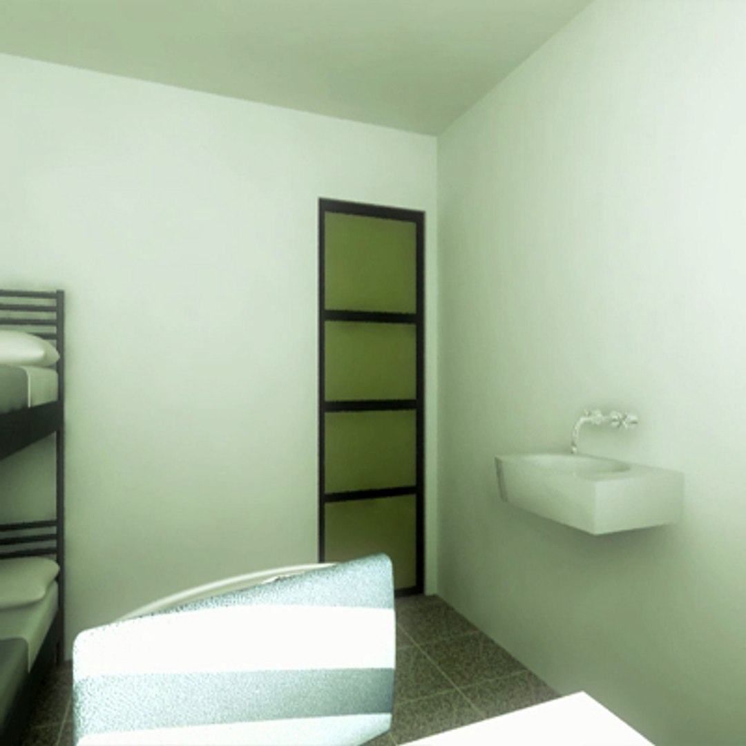 Modern Prison Jail Cell 3D Model - TurboSquid 1186973