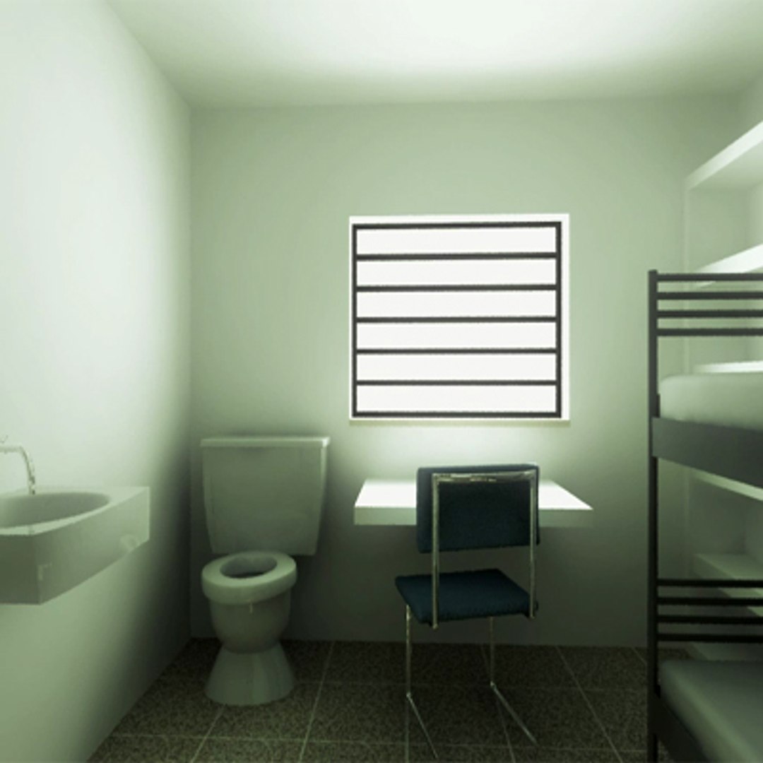 Modern Prison Jail Cell 3D Model - TurboSquid 1186973