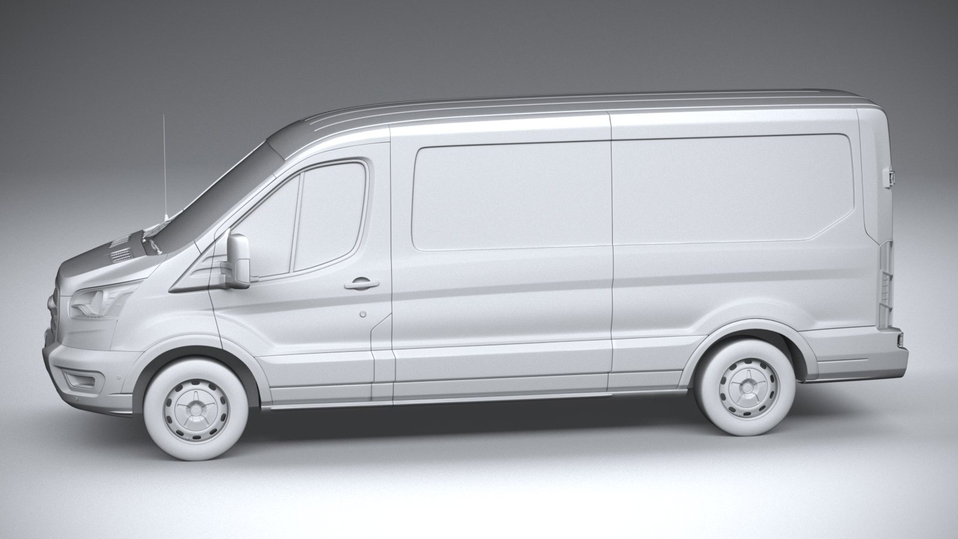 Transit roof lwb 3D model - TurboSquid 1494491