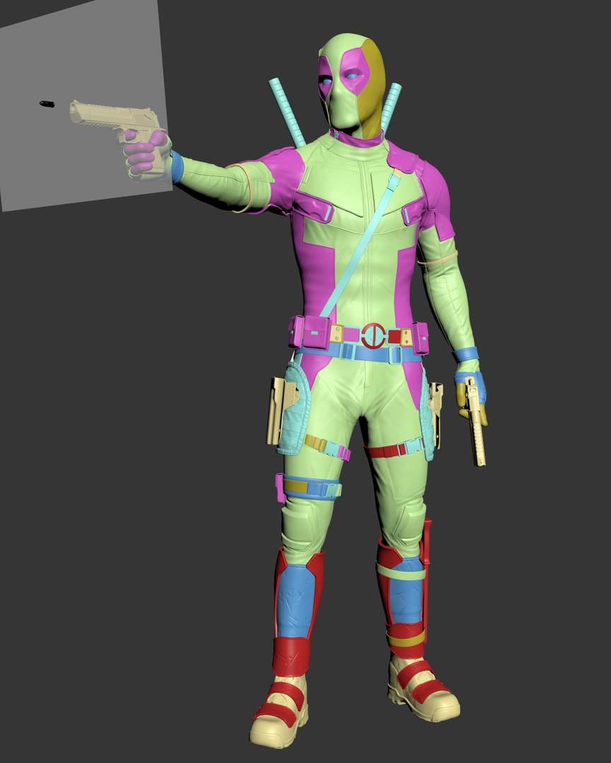 Realistic Deadpool Model - TurboSquid 1163426