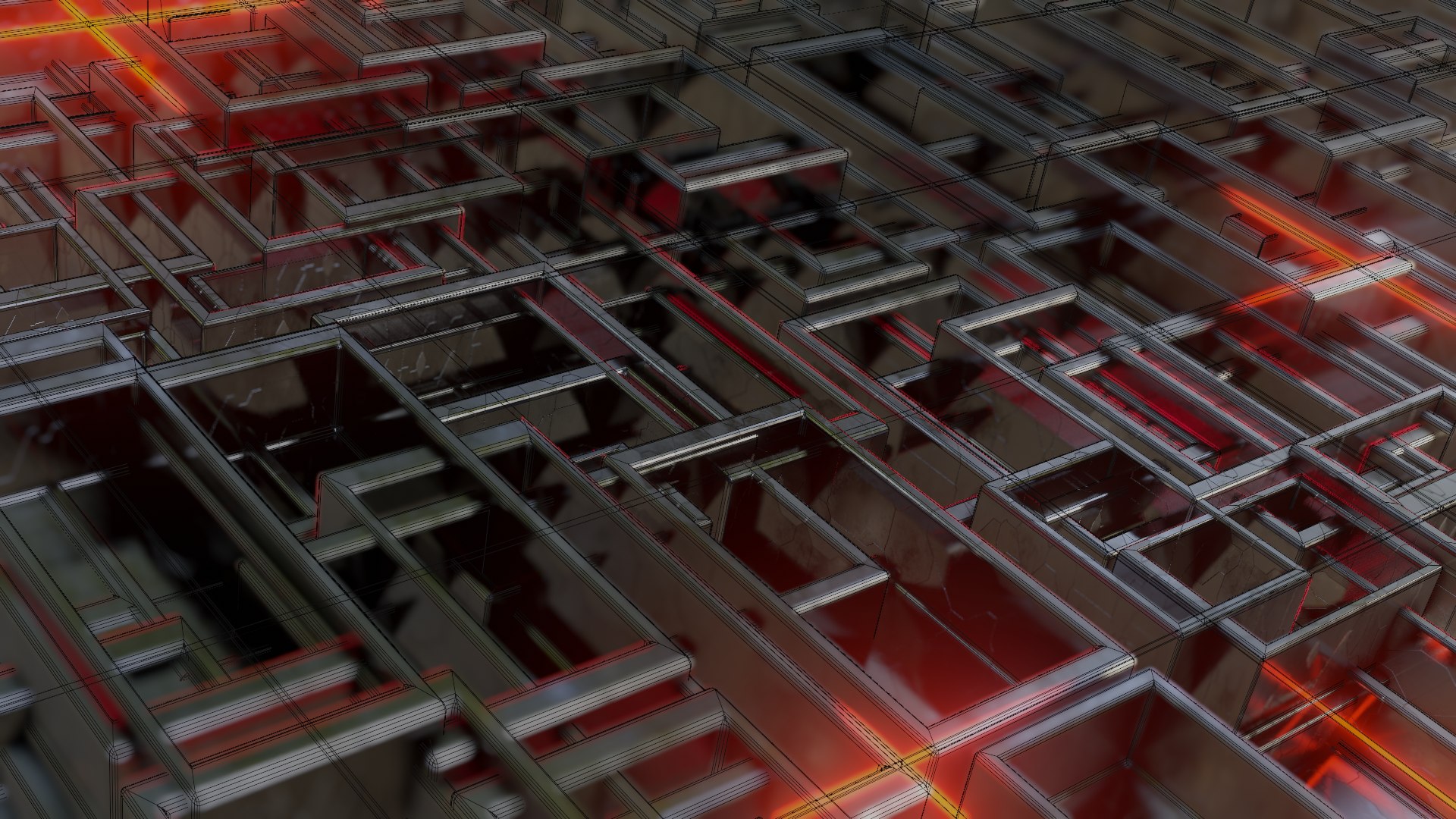 3D Animated Abstract Environment - TurboSquid 1911920