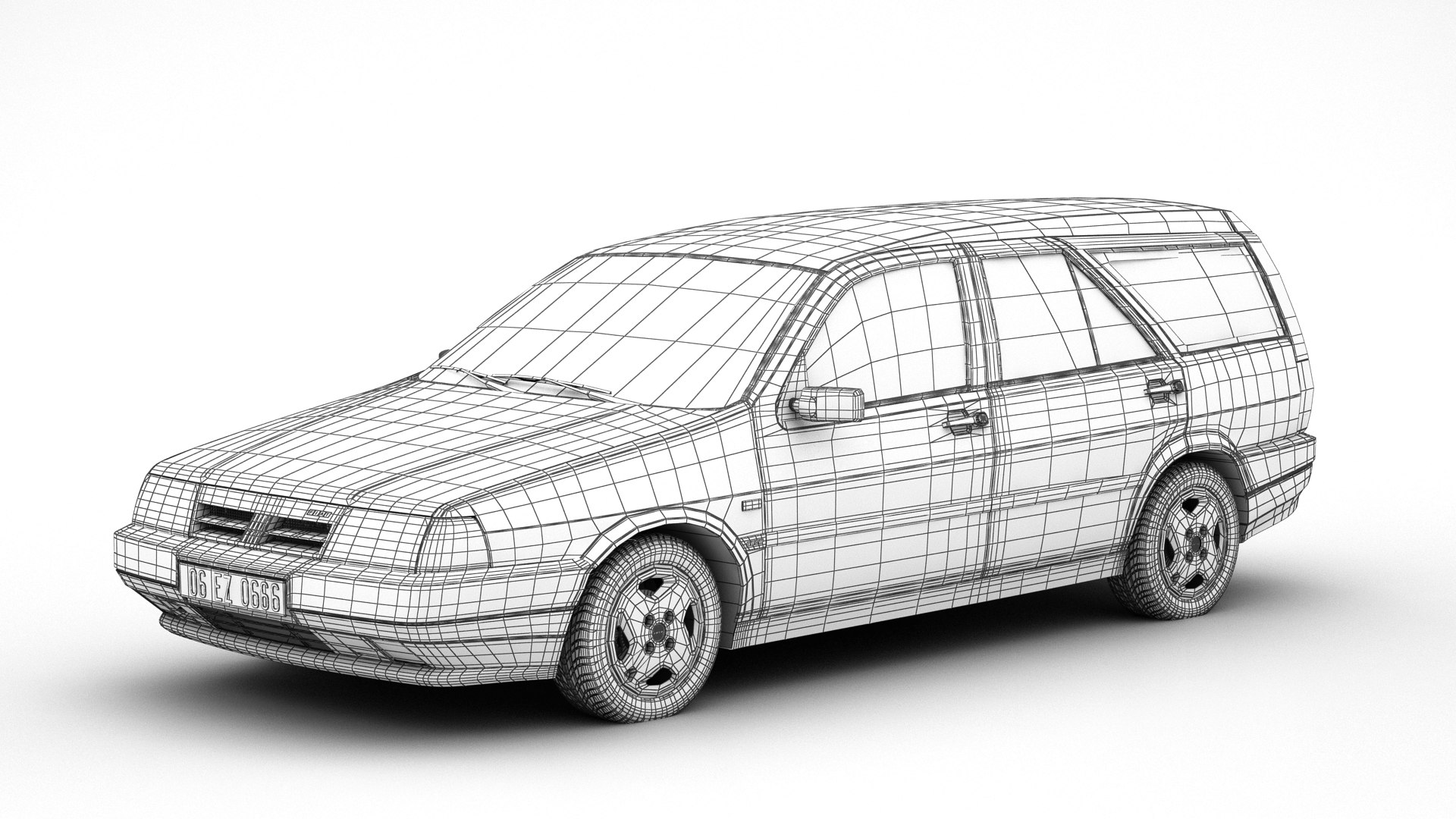 Fiat Tempra SW 3D Model - TurboSquid 2010446