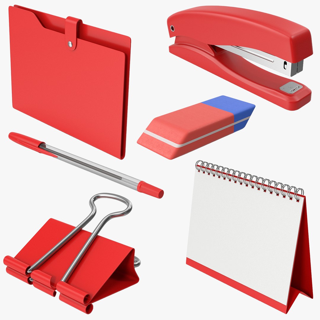 Stationary Collection 3D model - TurboSquid 2161221