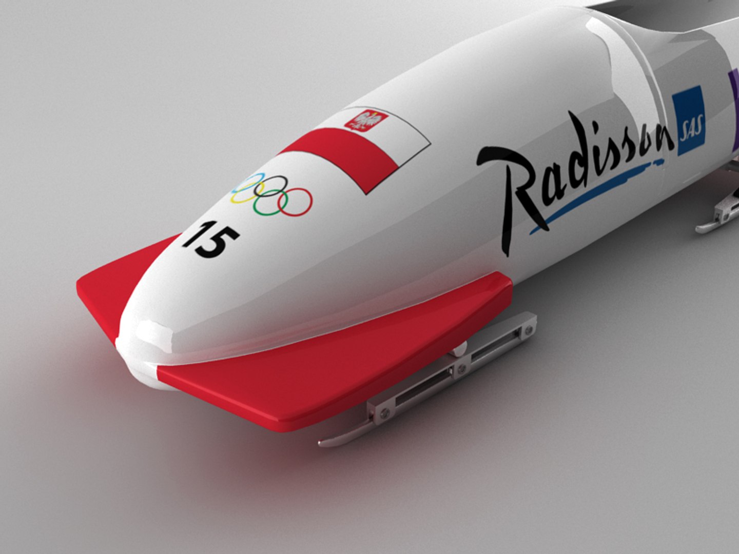Bobsleigh Sled - Poland 3d Max