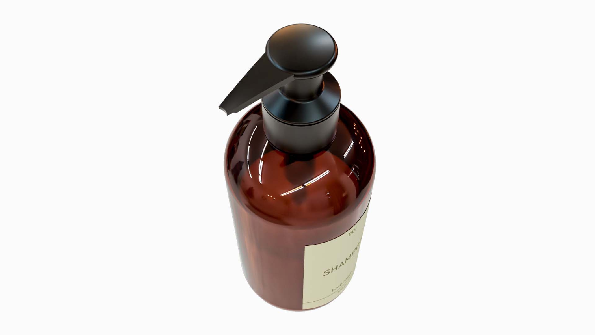 3D Shampoo Bottle Model - TurboSquid 2349045